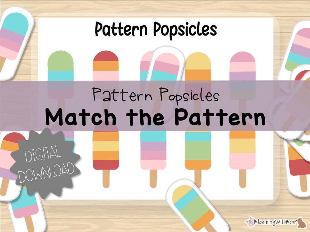 Match the Pattern Pattern Identification Matching Game Color Match ...