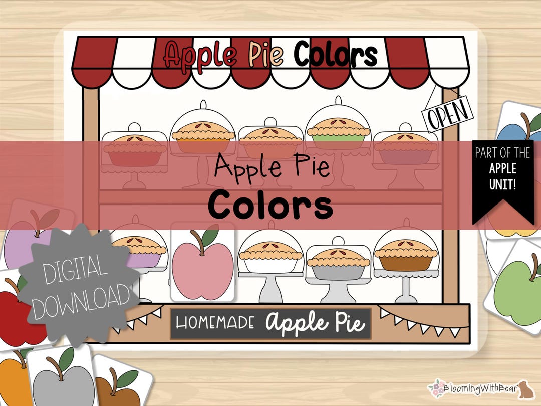 Apple Pie Colors | Matching | Fall Activity | Autumn | Learning Colors ...