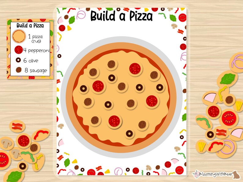Build a Pizza | Pretend Play | Patterns | Following Directions ...