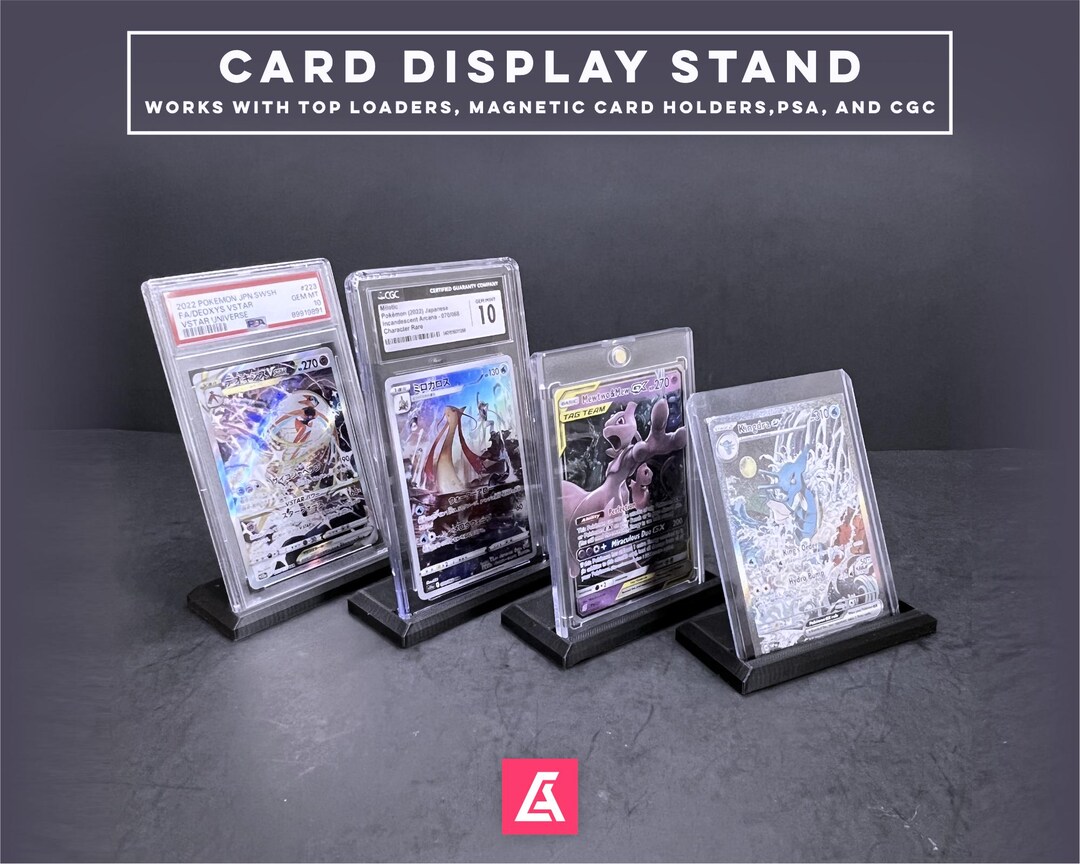 Card Display Stand Fits Cards in Top Loaders, Magnetic Cases 35pt, PSA ...