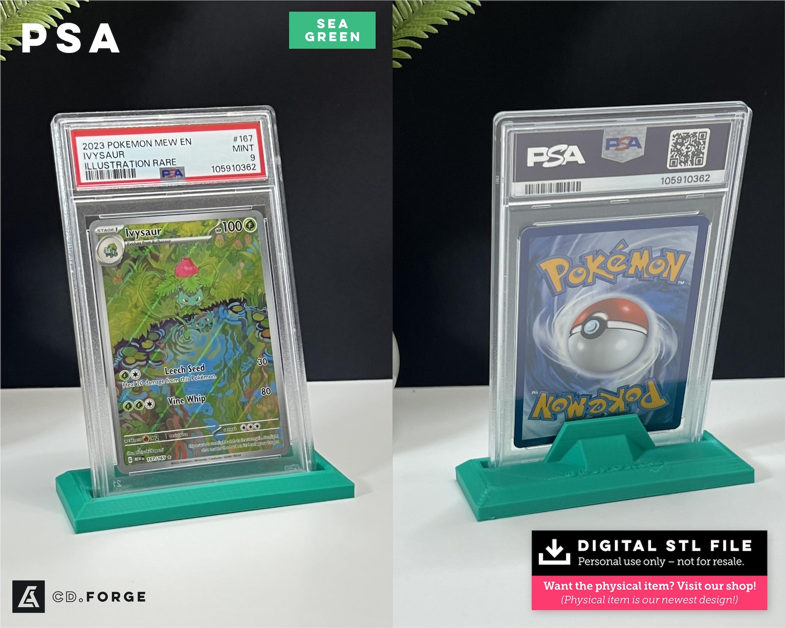 Trading Card Stand STL | Psa Cgc Bgs Slab Holder | Graded Card Display ...