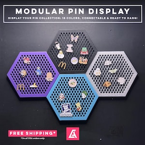 Modular Pin Display Board (6*7in) - 32 Colors, Easy Wall Mounting ...