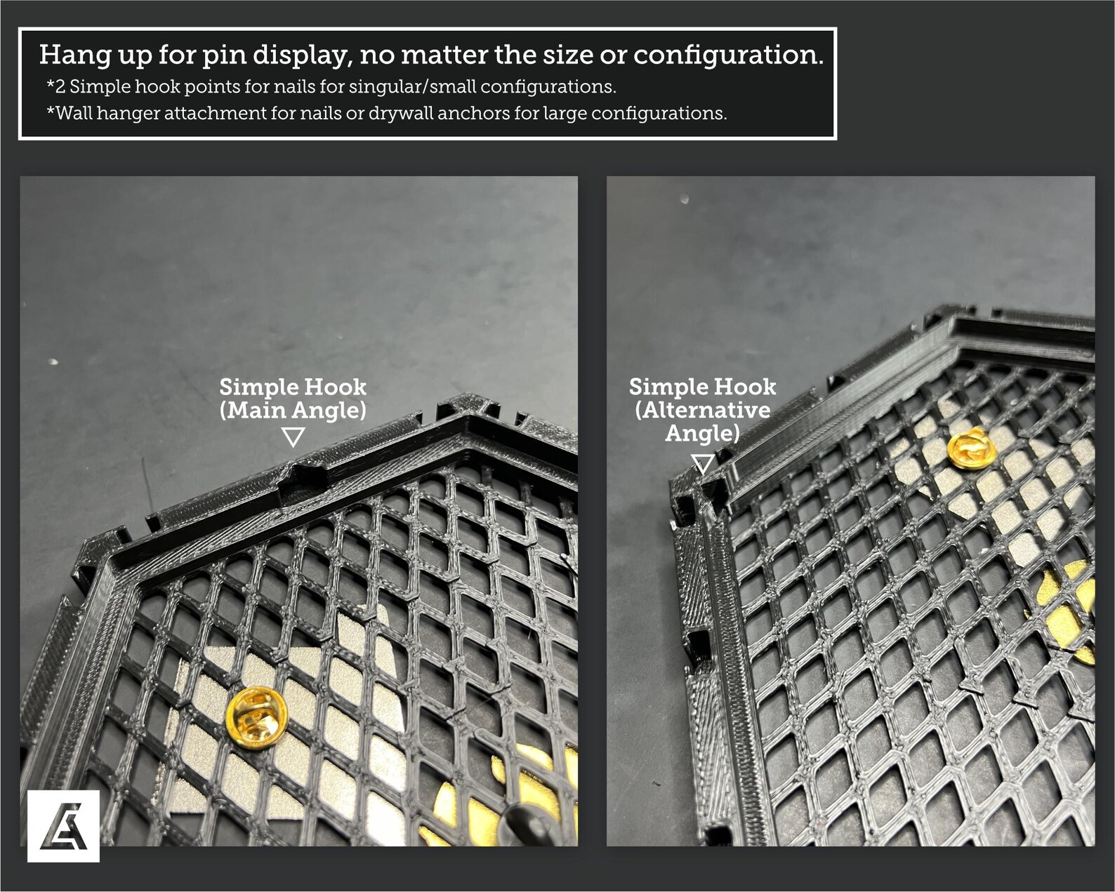 Modular Pin Display Board (6*7in) - 32 Colors, Easy Wall Mounting ...