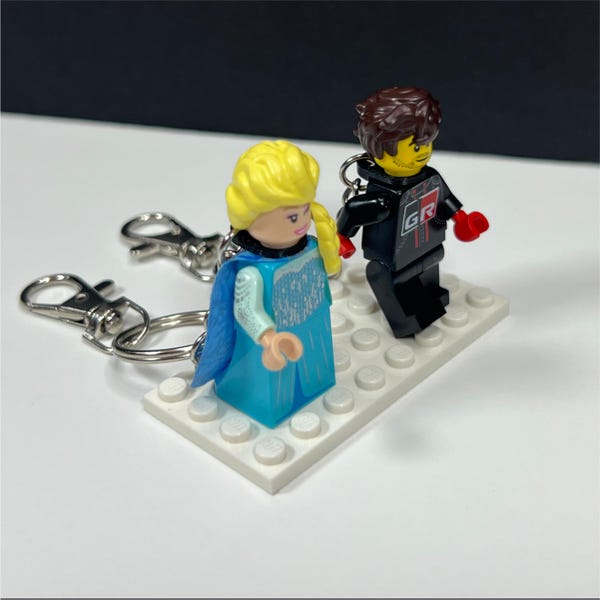 Custom Legos Minifigure Keychain - Etsy