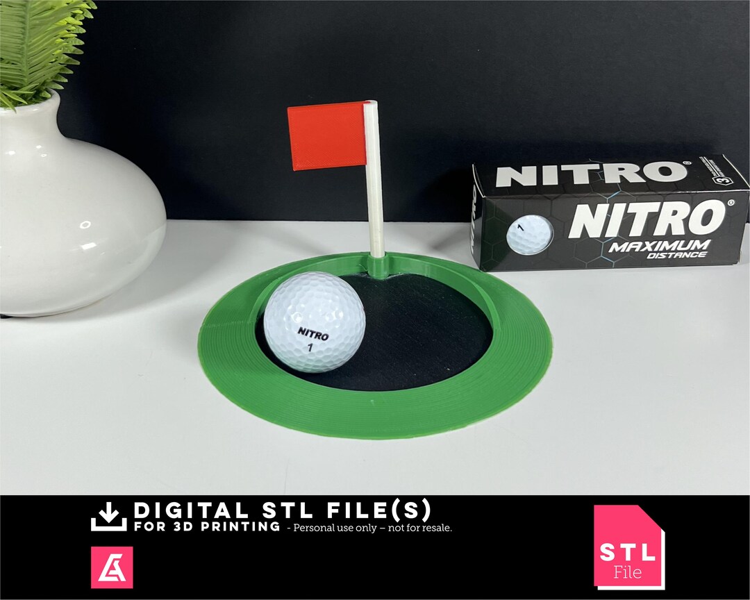 Golf Putting Hole [STL File] - 3D Print Indoor Putting Aid, Golf ...