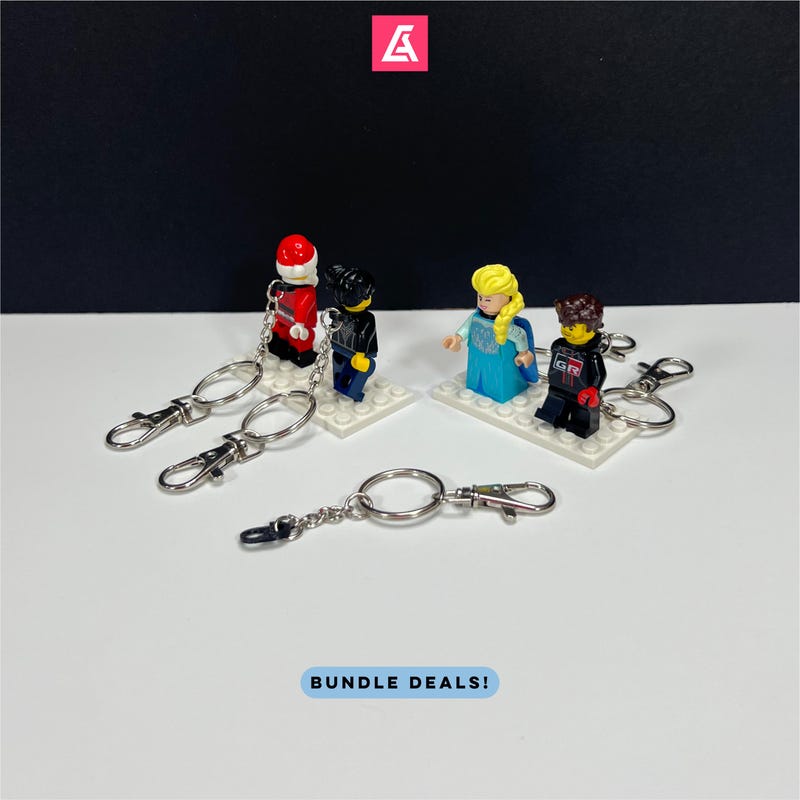 Legos Minifigures Keychain - Etsy
