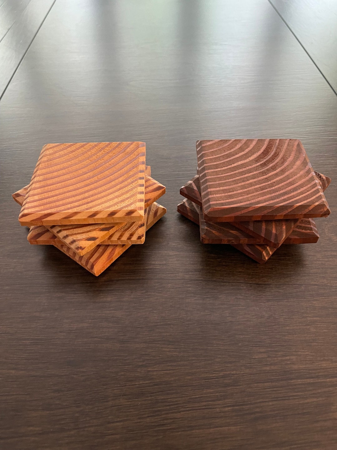 Handcrafted 4x4 Inch Wood Coasters - Etsy