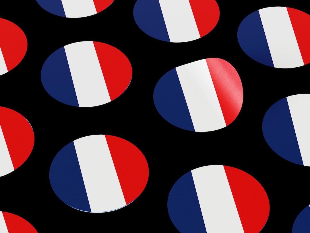 20-pack French Flag Stickers Patriotic France Decals for Proud French ...