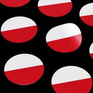 20-pack Polish Flag Stickers Patriotic Poland Decals for Proud Poles ...