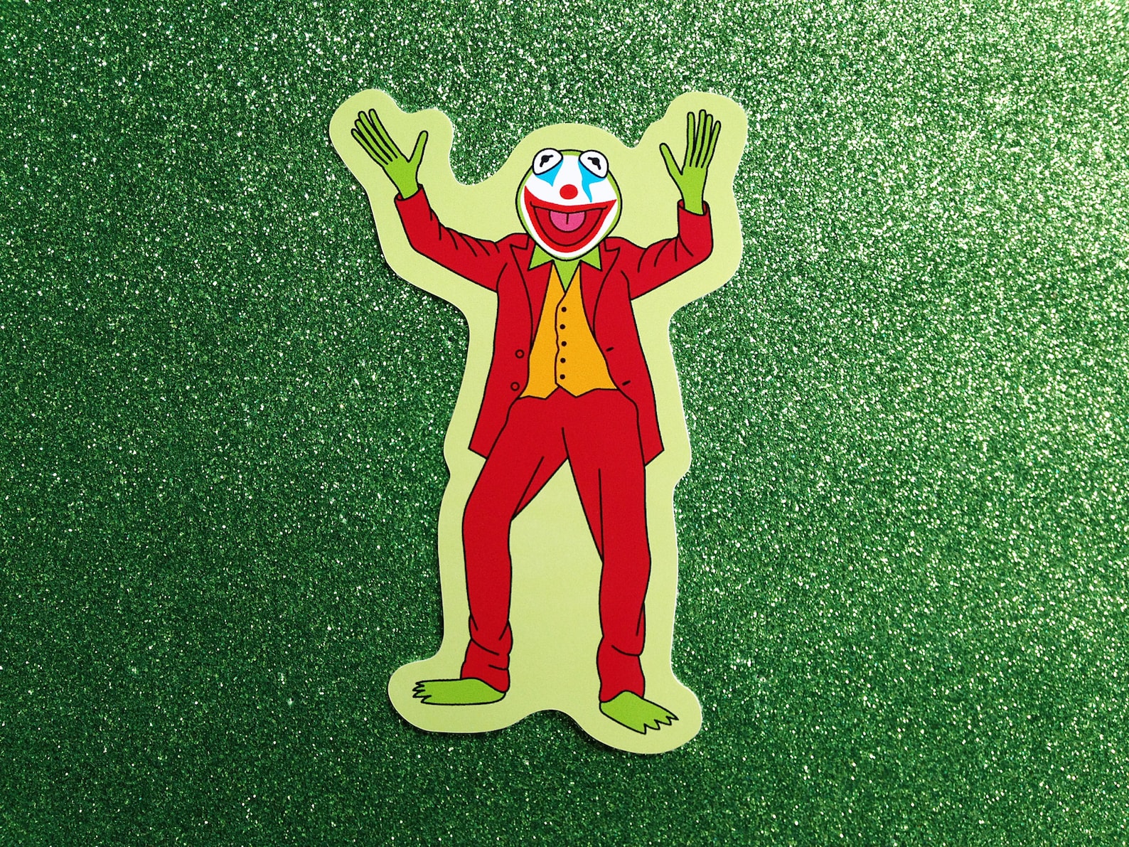 Kroaker Kermit the Joker Sticker Kermit the Frog Sticker | Etsy