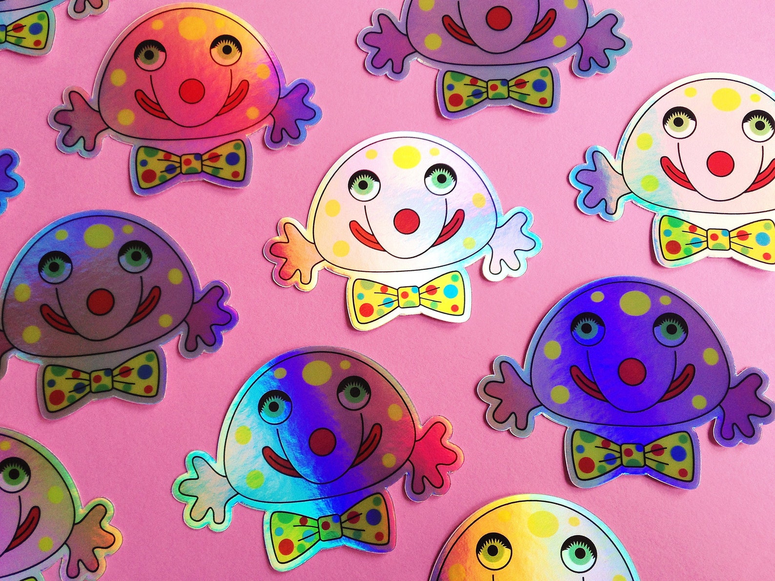 Mr Blobby Fish Sticker Holographic Sticker Blobfish - Etsy UK