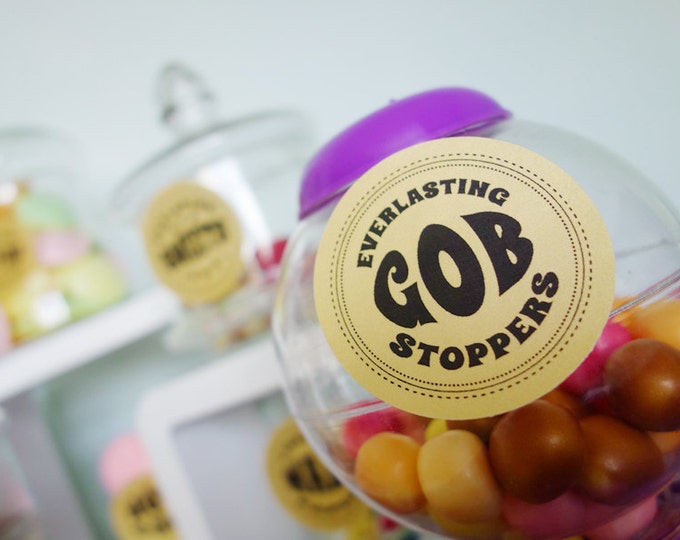 Willy Wonka Candy Jar Labels Willy Wonka Birthday Party Wonka - Etsy