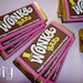 Wonka Bar Wrapper Template Wonka Bar Favor Willy Wonka Birthday Party ...