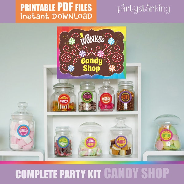 Candy Jar Labels - Etsy