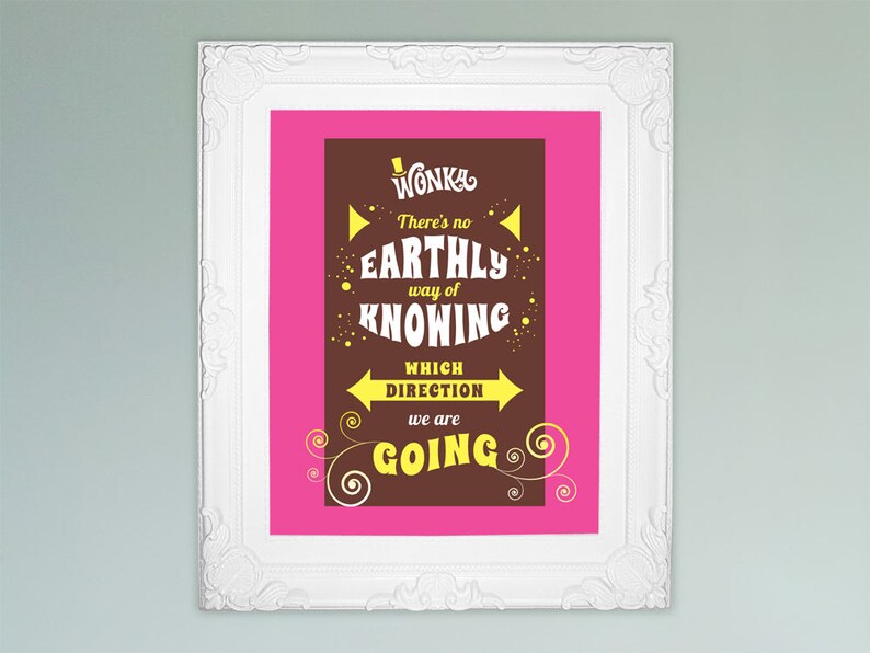 Willy Wonka Quotes 40 Images for 8x10 5x7 4x6 Picture Frames - Etsy