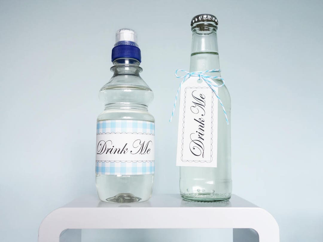 Drink Me Tags Drink Me Printable Bottle Labels Alice in Wonderland ...