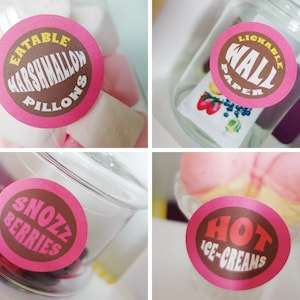 Candy Jar Labels Charlie and the Chocolate Factory Birthday Party Willy ...