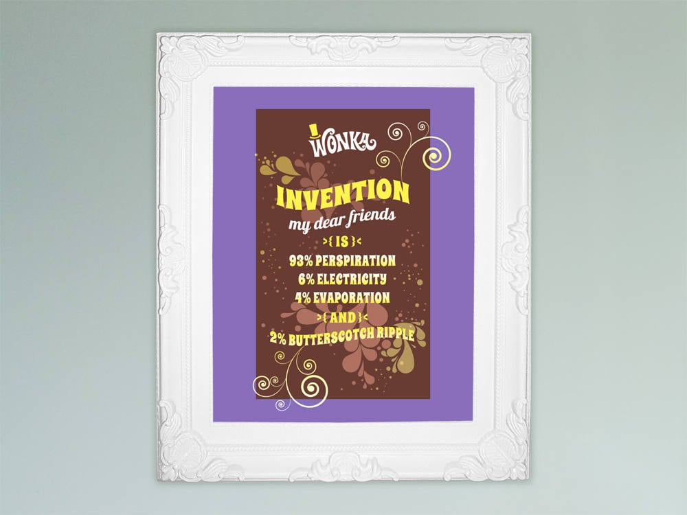 Willy Wonka Quotes 40 Images for 8x10 5x7 4x6 Picture Frames | Etsy