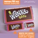Wonka Bar Labels - Mini & Snack Size Wrappers - Wonka Bar Candy Bar ...
