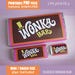 Willy Wonka JR. Prop Wonka Bar Wrappers, Nutty Crunch Surprise, Whipple ...