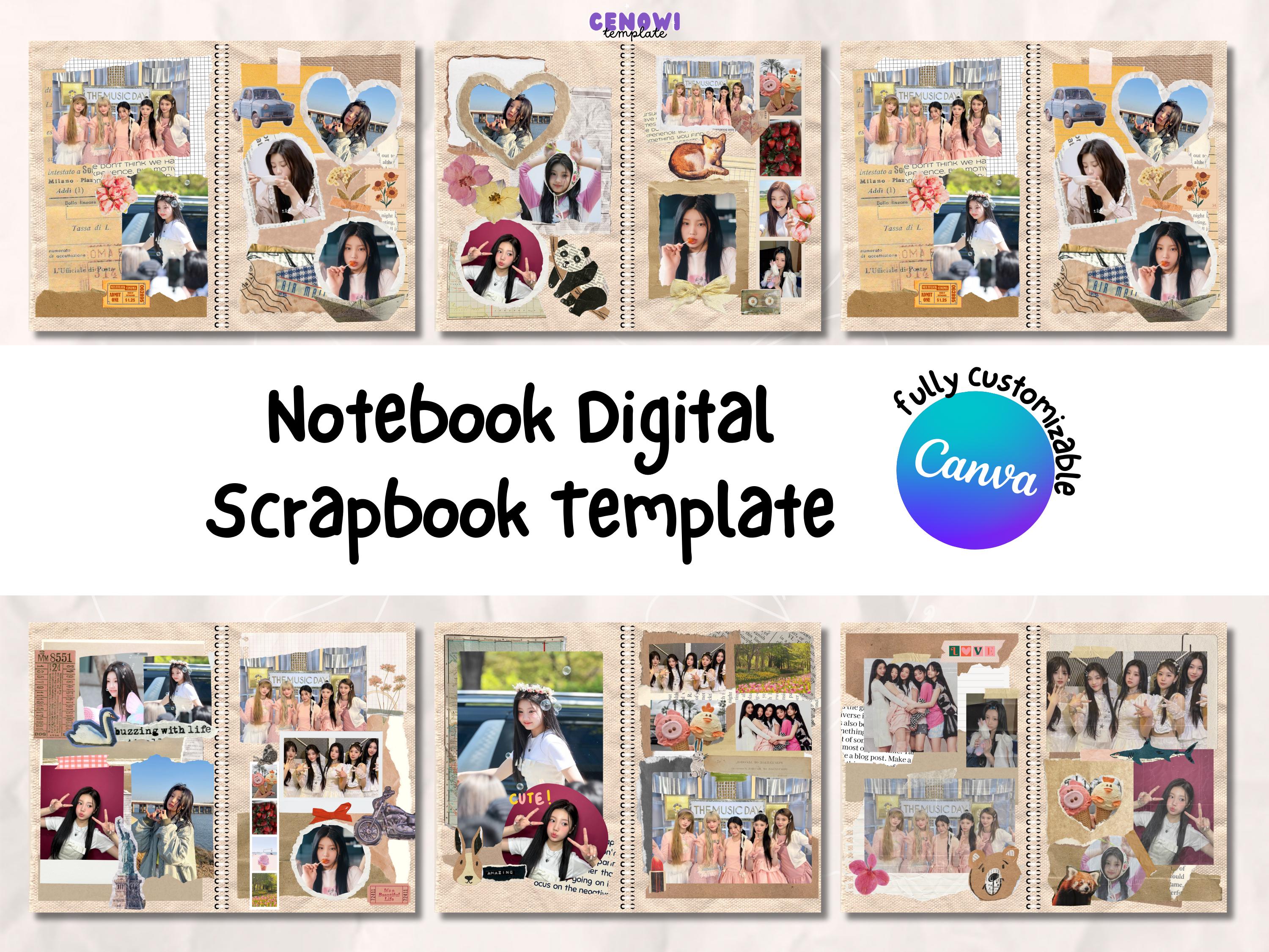 Notebook Moment Dump Digital Scrapbook - Etsy