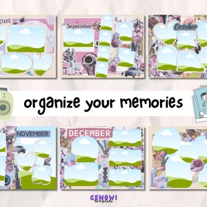 12 Months Dump Digital Scrapbook | Photo Collages Template | Canva ...