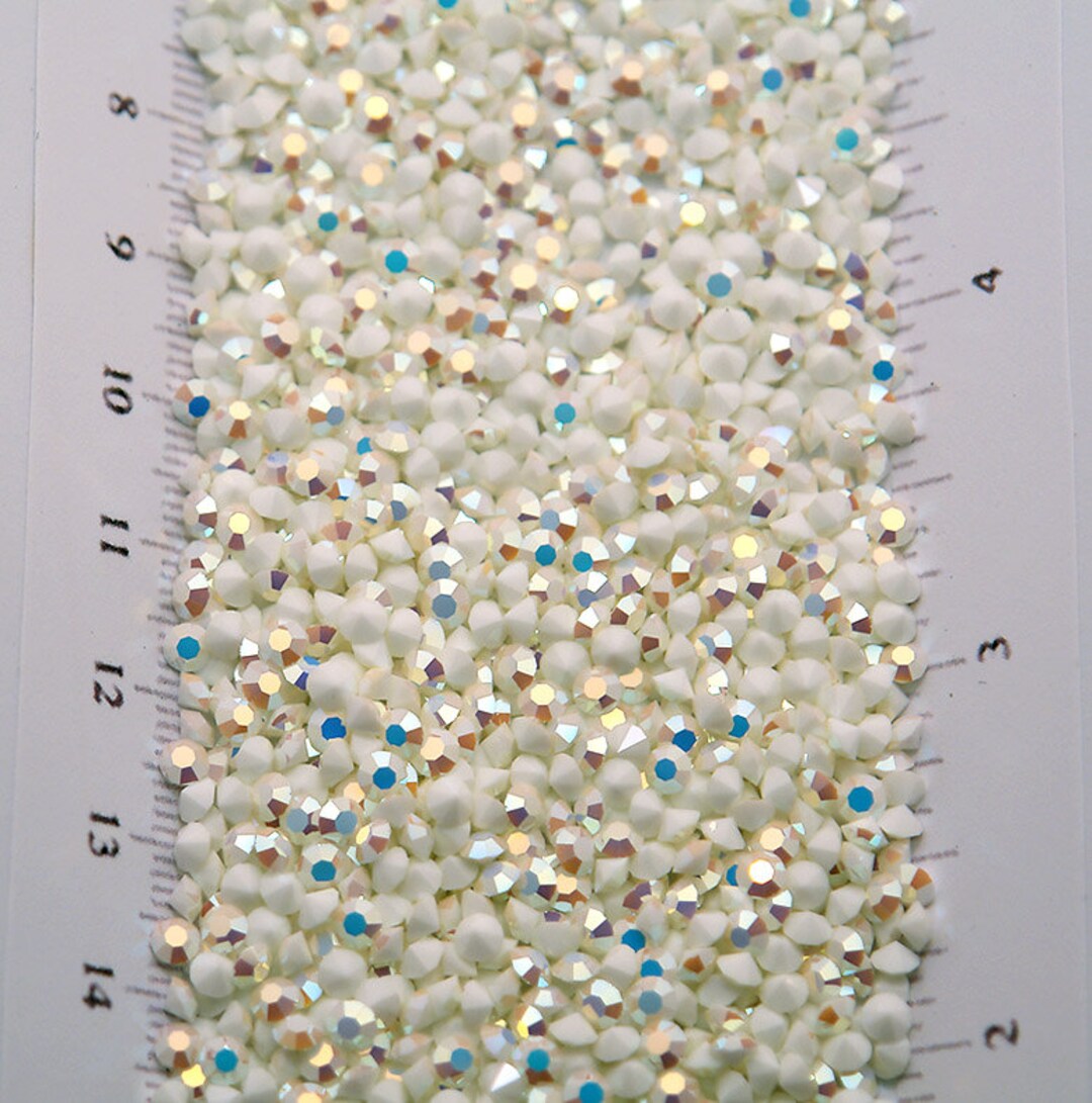 PP25 Chalk White AB Swarovski Rhinestone Chatons - Article 1100 First ...