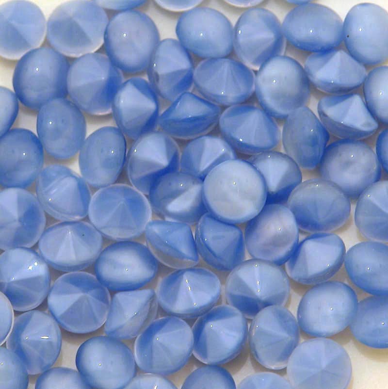 40ss 8.5mm Blue Vintage Glass Moonstones - Round - 24 Pc - Etsy