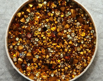 100 Swarovski Crystal Chatons - 1st Quality Machine Cut Art 1100 1012 ...