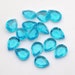 16x12 Aquamarine Pears - Vintage Glass Faceted Jewels - Gorgeous ...