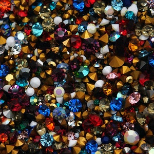 100 Swarovski Crystal Chatons - 1st Quality Machine Cut Art 1100 1012 ...