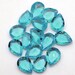 16x12 Aquamarine Pears - Vintage Glass Faceted Jewels - Gorgeous ...