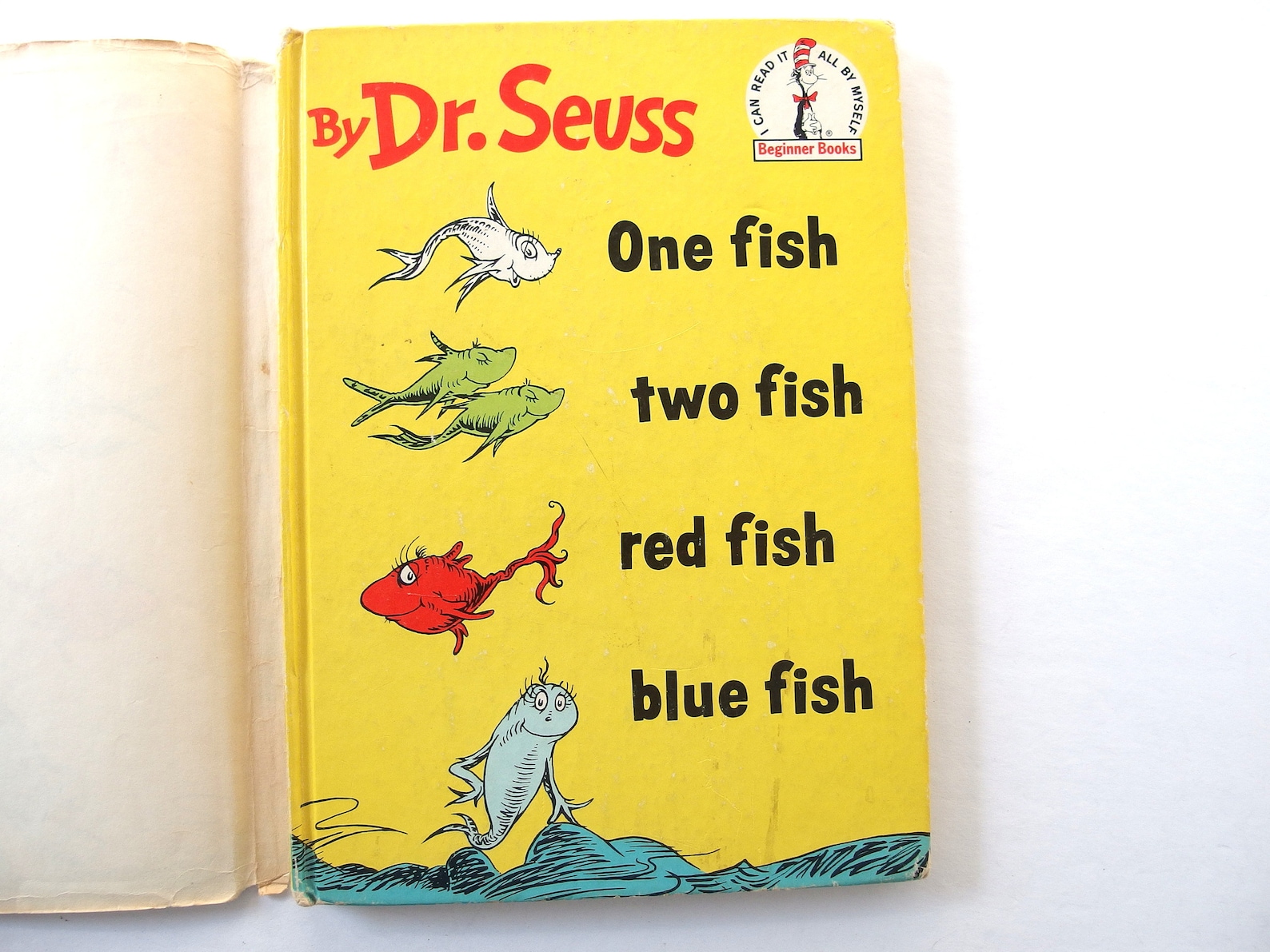 Vintage Dr. Seuss Book One Fish Two Fish Red Fish Blue Fish - Etsy