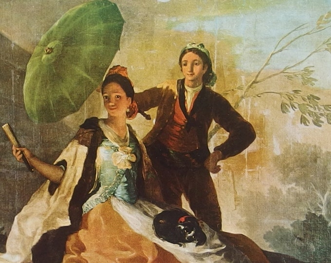 The Parasol, by Goya - an Original 1954 Frameable Art Print - Etsy