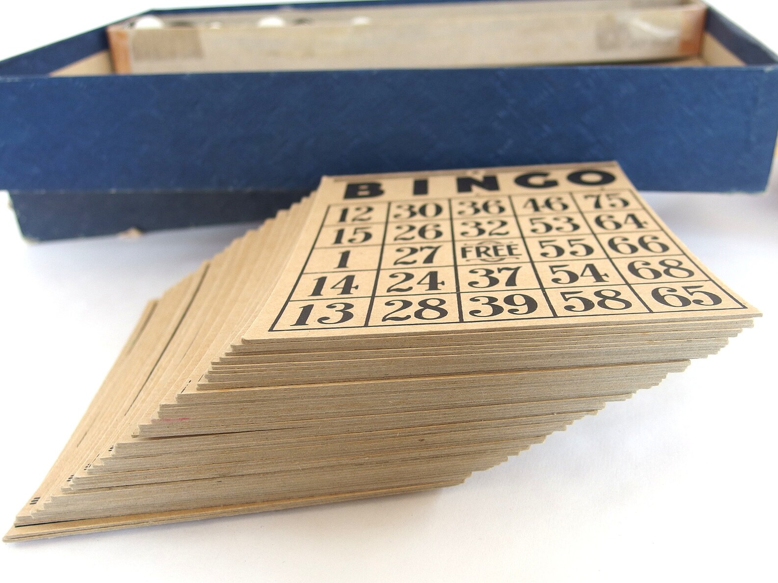 Bingo With Embossed Wooden Number Discs, 50 Cards - Etsy