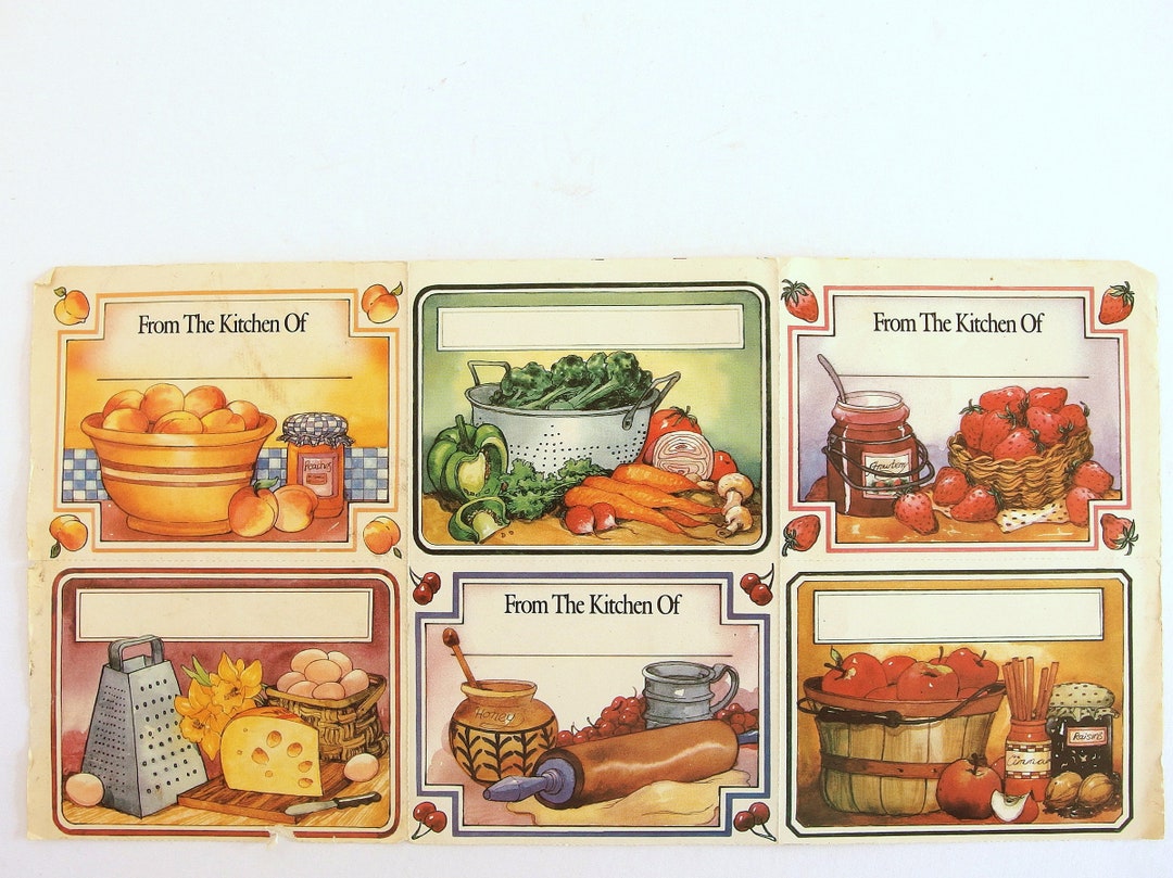 Vintage Canning Jar Labels Scrapbooking Self Stick Gift - Etsy