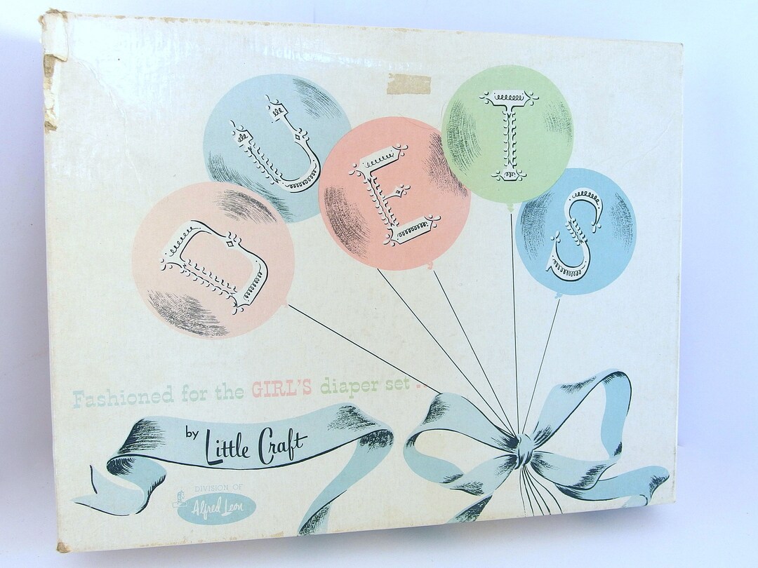 Vintage Duets Box, Empty Girls' Diaper Set Box - Etsy