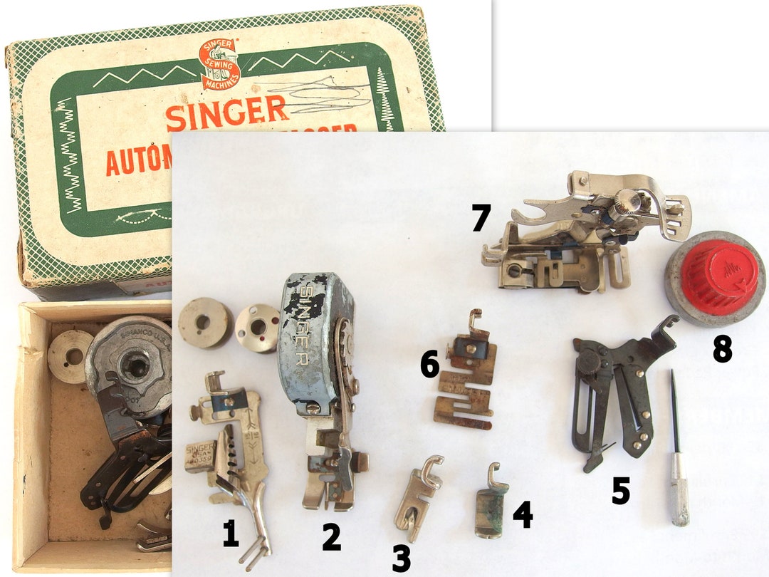 Vintage Singer Low Shank Attachments 1261 / 120598, 160616, 160359 ...