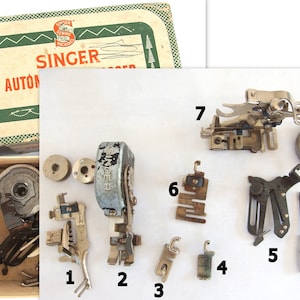 Vintage Singer Low Shank Attachments 1261 / 120598, 160616, 160359 ...