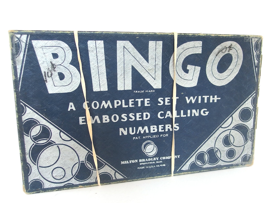 Bingo With Embossed Wooden Number Discs, 50 Cards - Etsy