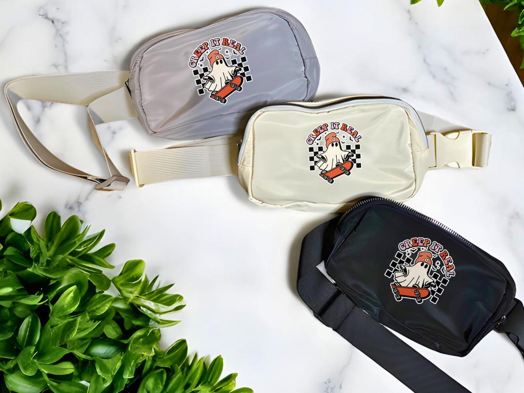 Funny Halloween Fanny Pack, Cute Ghost Belt Bag, Nylon Fanny, Trick or ...