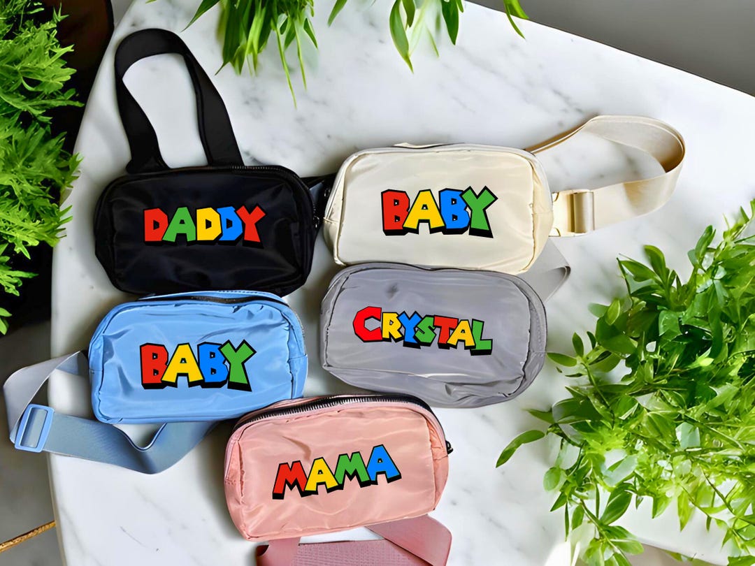 Custom Fanny Pack, Family Nylon Fanny Pack, Matching Theme Travel Bag ...