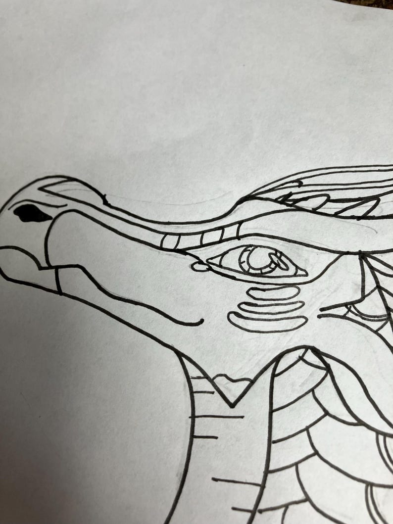 Wings of Fire Coloring Sheet(silkwing) - Etsy Australia
