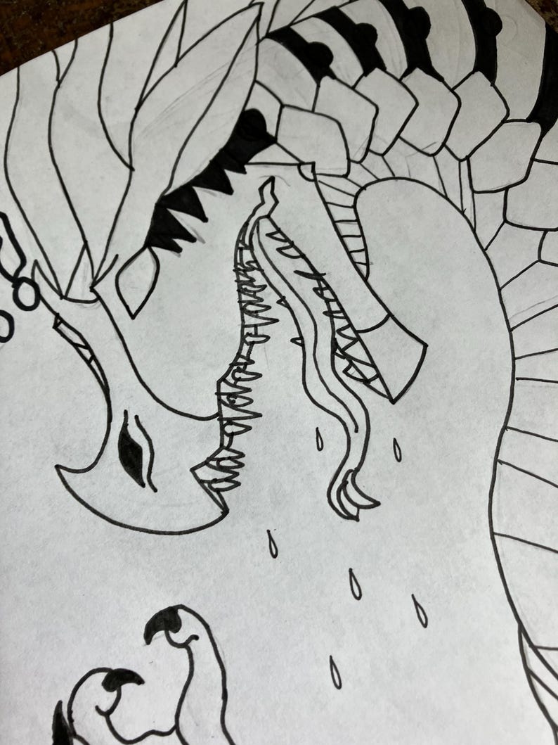 Wings of Fire Coloring Sheet(hivewing) - Etsy