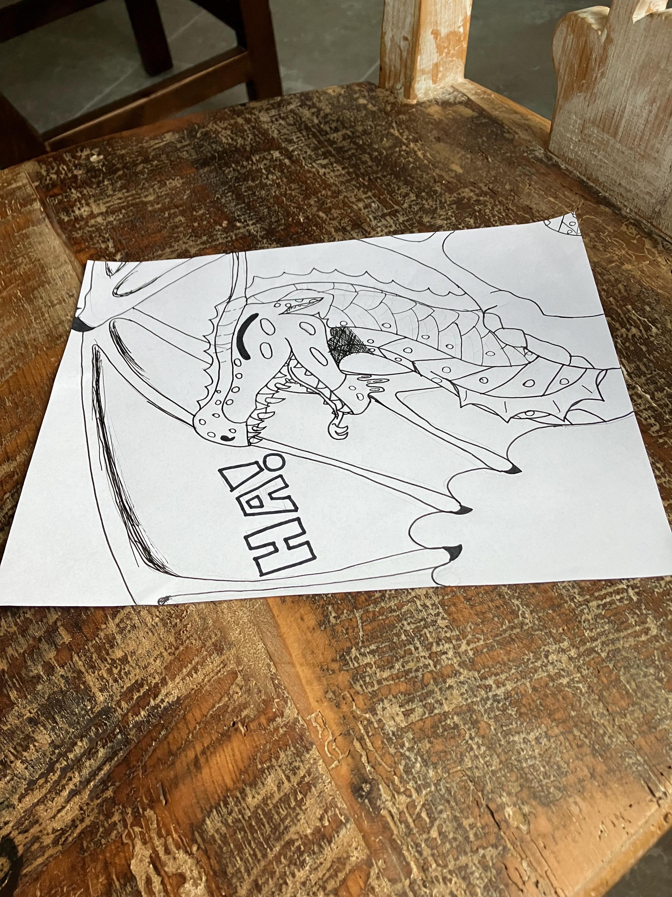 Wings of Fire Coloring Sheet(seawing) - Etsy