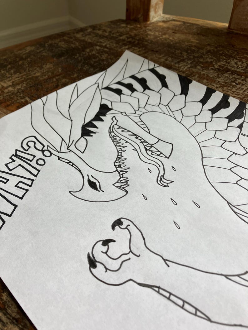 Wings of Fire Coloring Sheet(hivewing) - Etsy