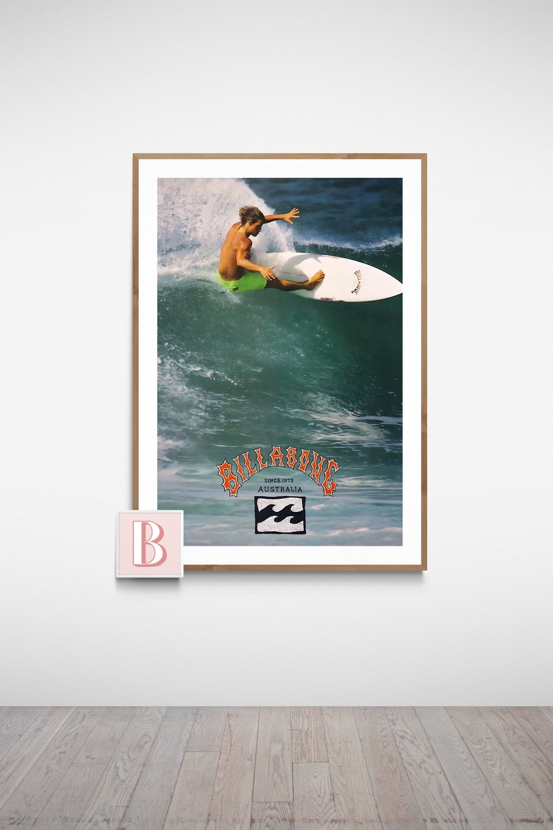 Retro Billabong Surfing Poster, Digital Download, Printable Art, Vintage Surfing Poster, Retro ...