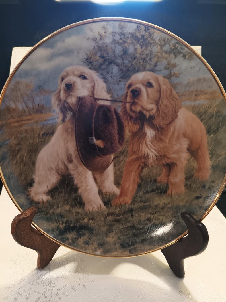 Royal Doulton Collector Plates 2 Danbury Mint Colecror Plates Puppies ...
