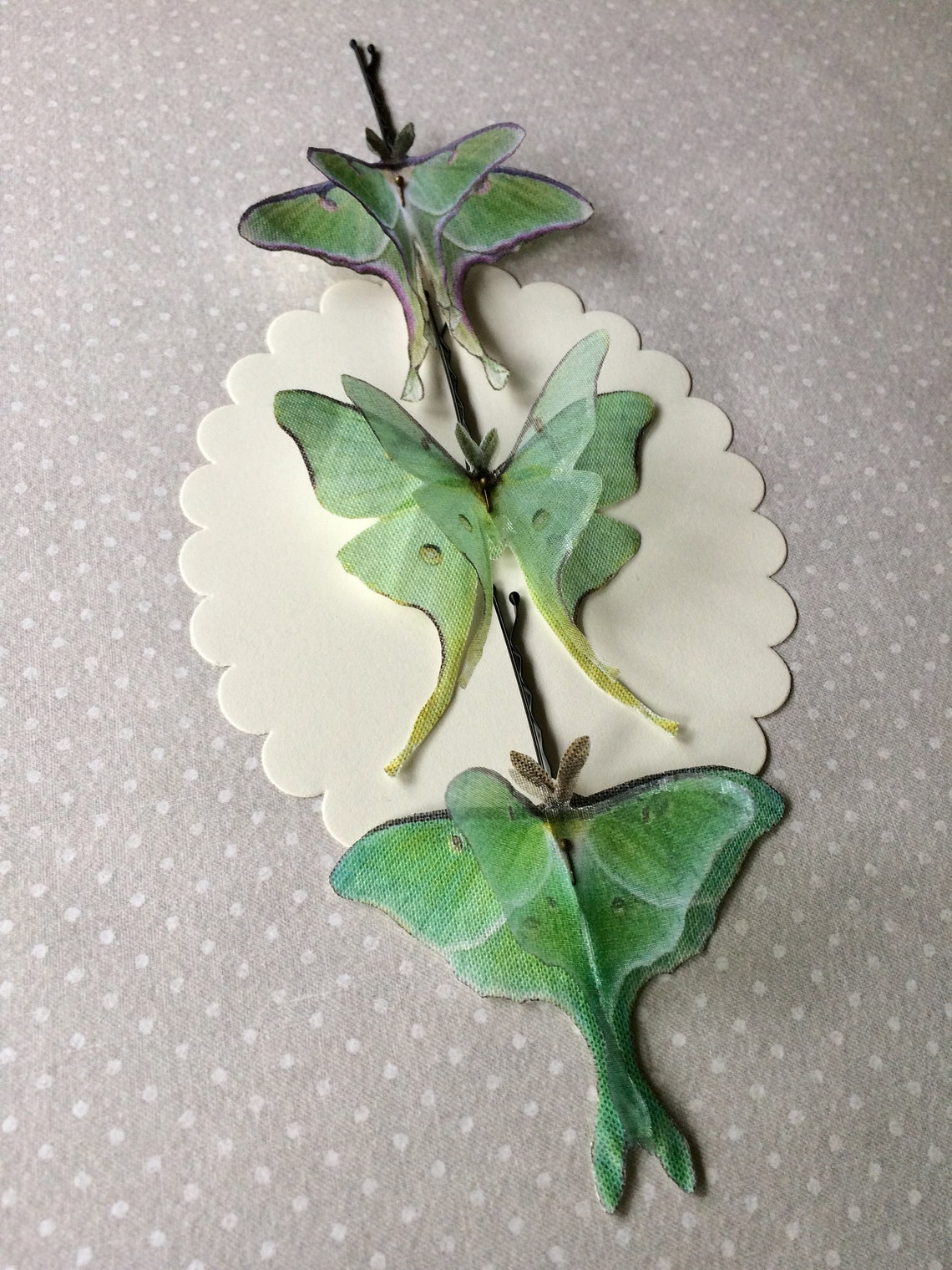 Luna Moth Hair Pin Collection Butterfly Hair Pin Luna Moth - Etsy
