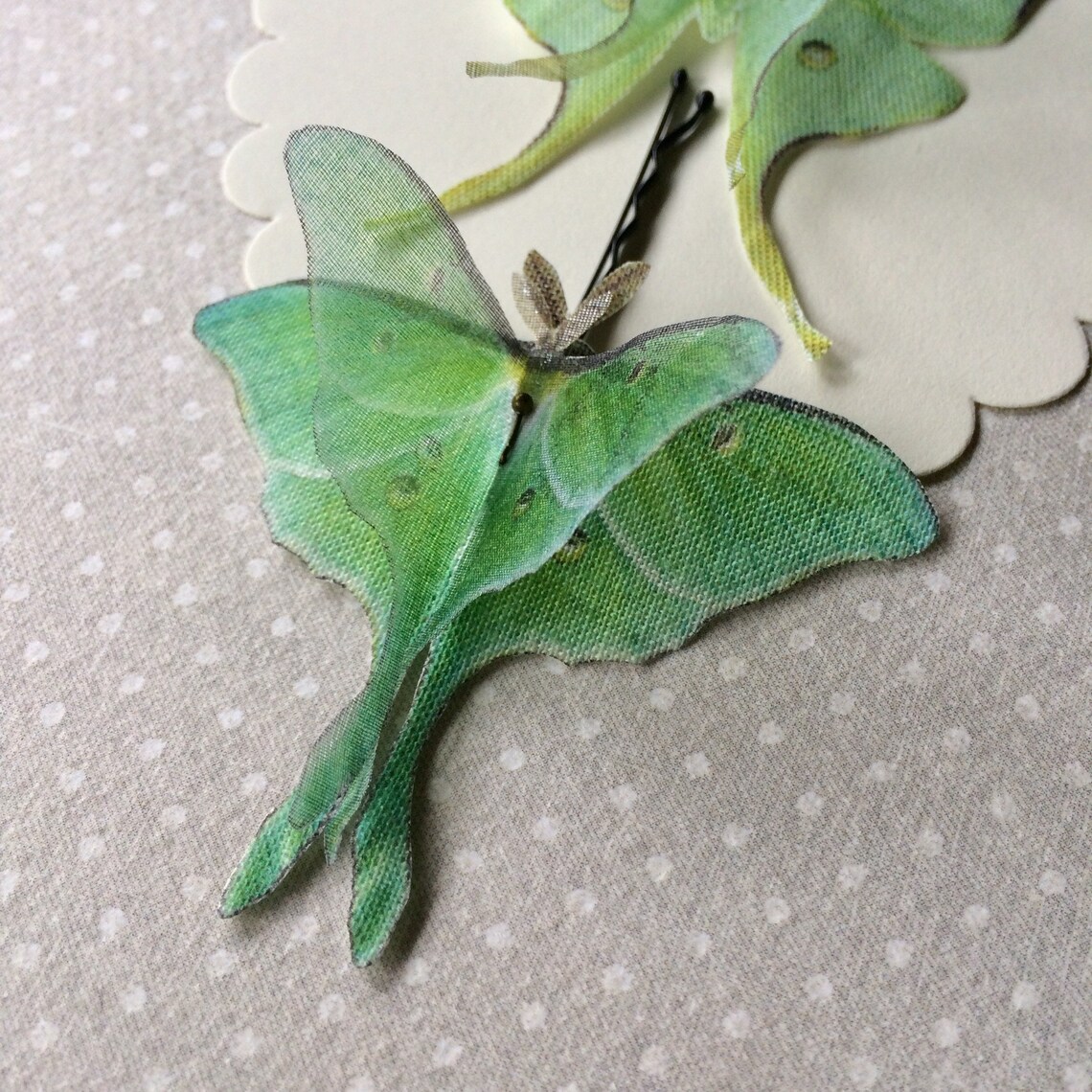 Luna Moth Hair Pin Collection Butterfly Hair Pin Luna Moth - Etsy